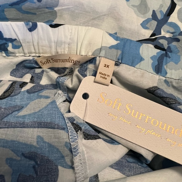 Soft Surroundings | Shorts | Soft Surroundings Blue Bell Periwinkle ...